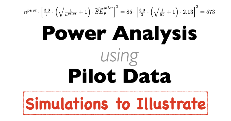 Carlisle Rainey - Statistical Power from Pilot Data: Simulations to Illustrate